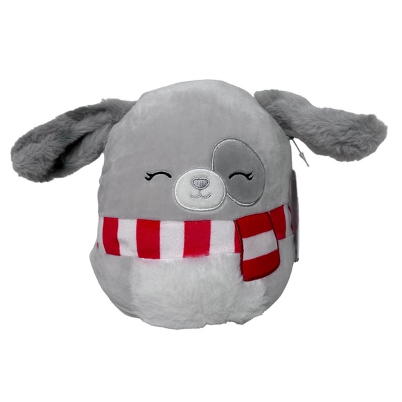 Squishmallows | Toys | Nwt 8 Ivy The Gray Dog Christmas Squishmallow ...